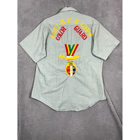 Shirts | Vtg Shriners Abou Ben Adhem Color Guard Uniform Shirt Men Xl ...